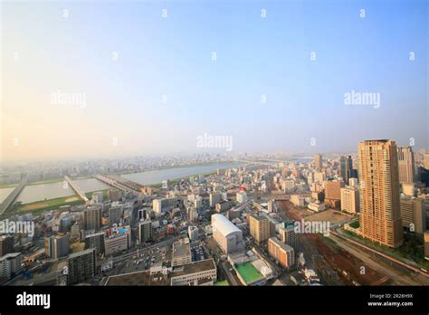 Umeda Sky Building And View Of Osaka Business District From The