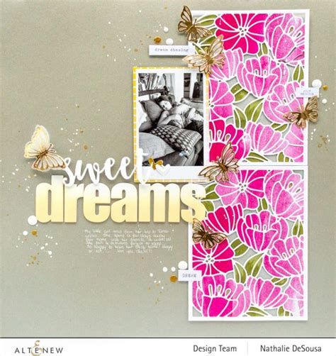 Create A Simple Scrapbook Layout Using Dies Nathalie Desousa
