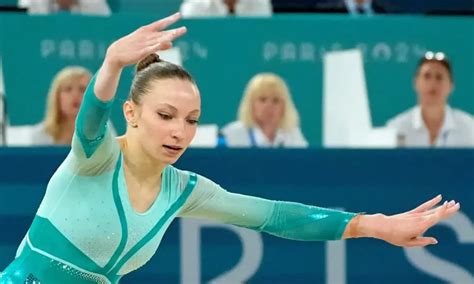 Romanian Gymnast Reacts After Securing Bronze Due To Jordan Chiles