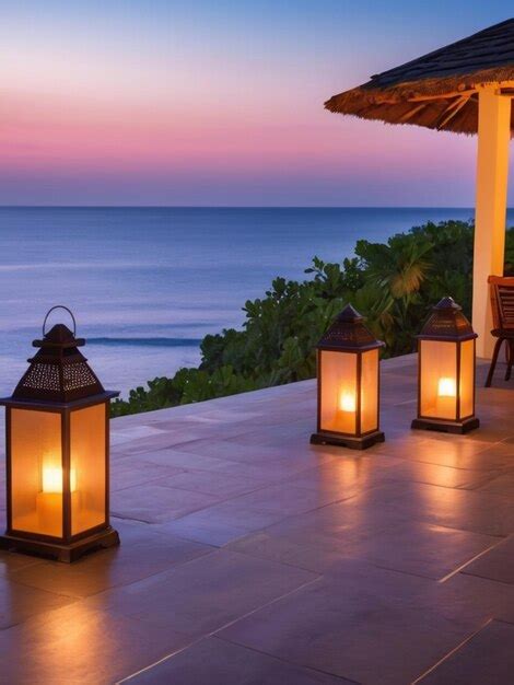 Premium Photo A Nice Evening Of Cotage