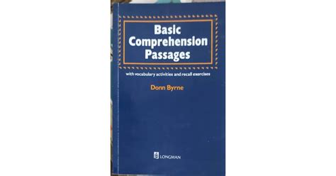 Basic Comprehension Passages With Vocabulary Activities And Recall Exercises Donn Byrne Arhiva