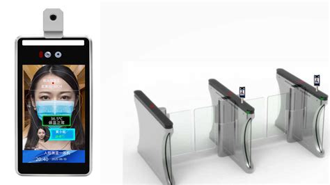 Face Recognition Reader Access Control Temperature Detection