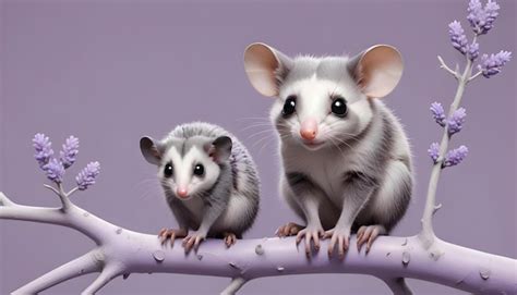 Two Mice Are On A Wooden Platform One Is A Mouse Premium Ai Generated Image