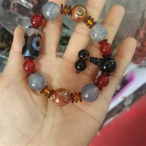 Мужской браслет из натурального агата в атмосферном стиле | AliExpress