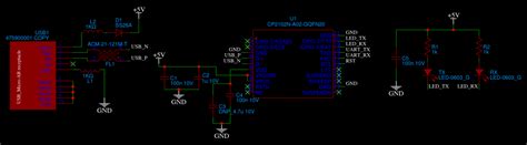 Sch Cp2102 Usb To Serial Resources Easyeda