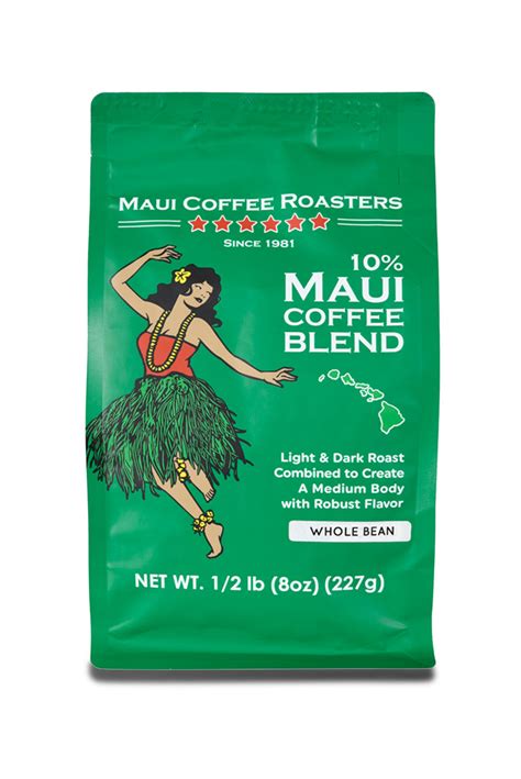 Maui Coffee Roasters 100 Kona Coffee Hawaiian Coffee 100 Kona