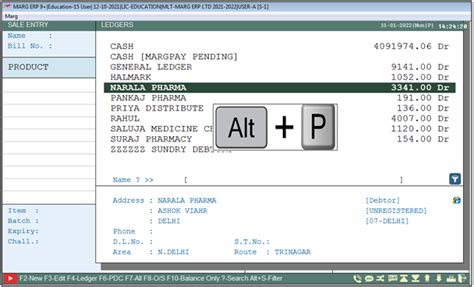How To Export All Ledger List In Excel At The Time Of Billing In Marg