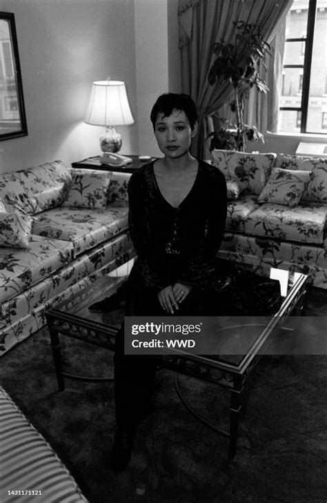 Actress Joan Chen Poses For Photographs During An Interview About Her