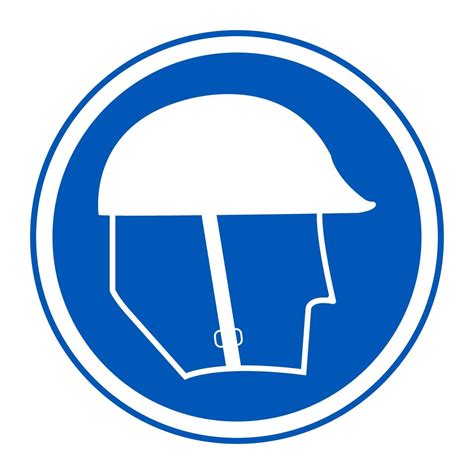 Symbol Wear Head Protection Sign 2306751 Vector Art At Vecteezy