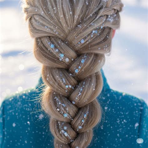 Magical Elsa Inspired Braid For Winter Frozen Hair Hair Styles Ice Hair