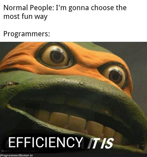 Efficiency Meme