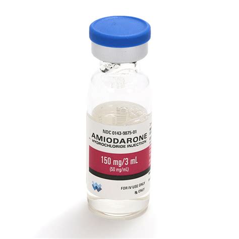 Amiodarone Hcl 150 50mg Ml Injection Vial 3ml Penn Care Inc