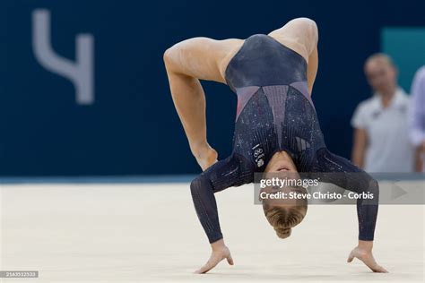 Ruby Evans Of Great Britain Performs On The Floor Exercise During The