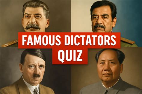 Famous Dictators Quiz Quizard
