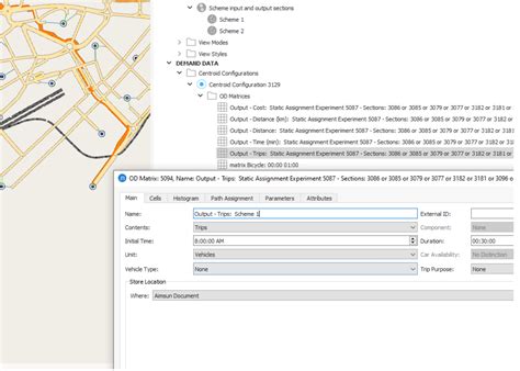 Select Link Analysis For Schemes Aimsun