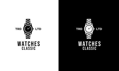 Simple Classic Watch Logo Illustration 10505588 Vector Art At Vecteezy