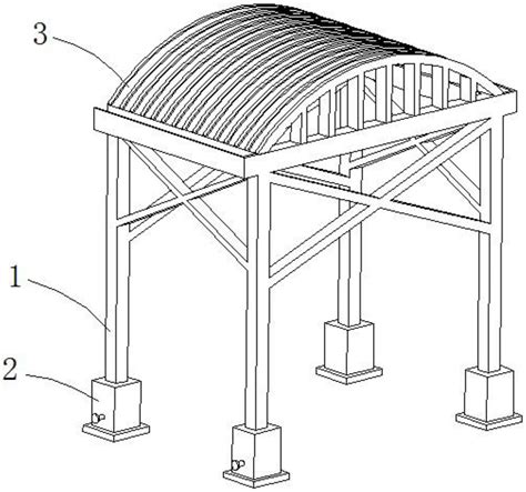 一种室外钢结构车棚的制作方法