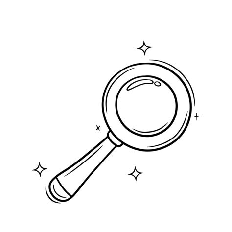 Premium Vector Hand Drawn Magnifying Glass Doodle Vector Sketch
