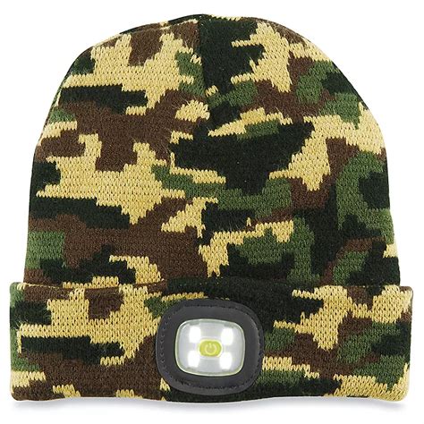 Led Knit Hat Camo S 22490 Camo Uline