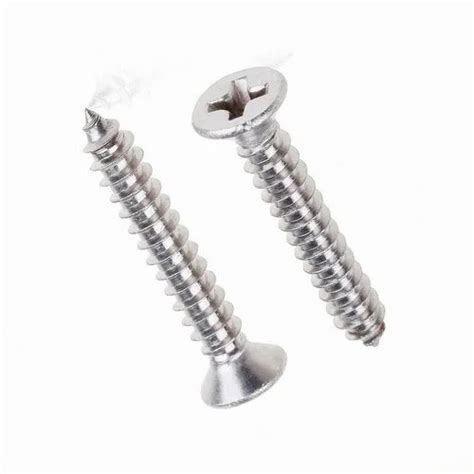 Phil Flat Stainless Steel Self Tapping Screw Material Grade Ss 204 At