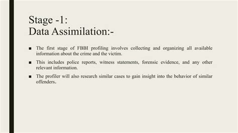 Fbi Profiling Forensic Psychology Pptx