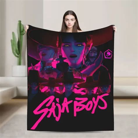Cobertor De Flanela Saja Boys Demon Kpop Demon Hunters Super