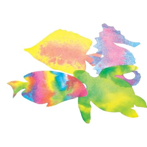 Color Diffusing Sea Life Shapes 48 Pack Econocrafts