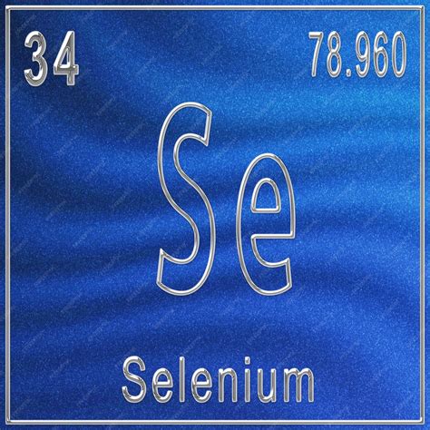 Premium Photo Selenium Chemical Element Sign With Atomic Number And