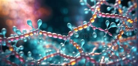 Illustrative Colored Representation Of An Informational Strand In