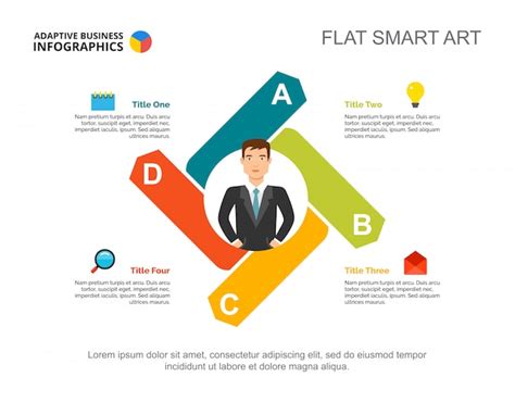 Four Steps Plan Process Chart Template For Presentation Business Data