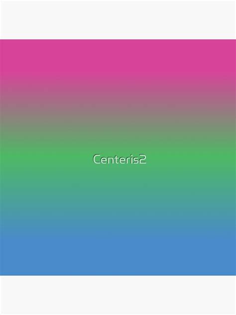 Gradient Polysexual Theme Poster By Centeris2 Redbubble