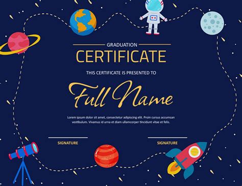 Free Editable Graduation Certificate Templates Highfile