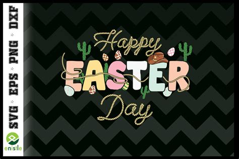 Happy Easter With Cowboy Western Easter Graphic By Enistle · Creative