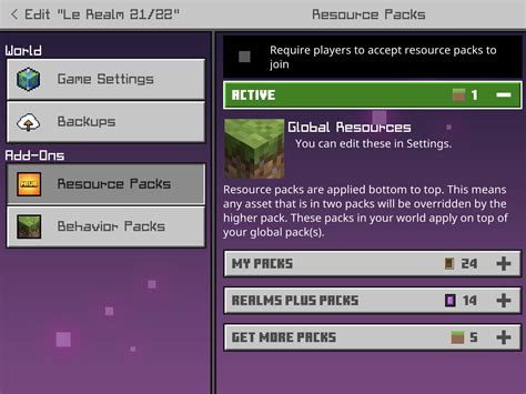Resource Packs Dont Work When Entering A Realm Rrealms