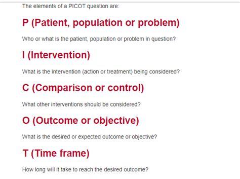 50 Good Nursing Picot Question Examples ️ Custom Nursing Assignments