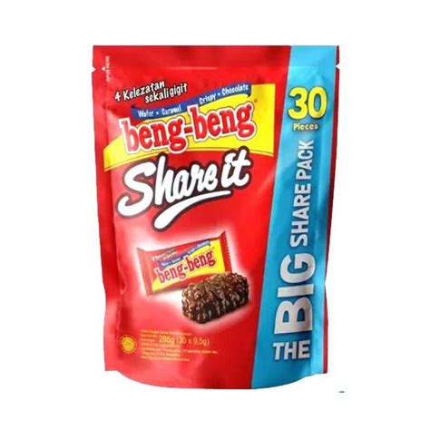 Beng Beng Wafer Chocolate Share It30s Pch 285gr 6carton Tasty