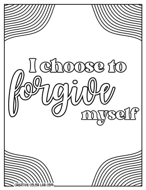 Free Positive Affirmation Coloring Pages A Creative Path To Self Love