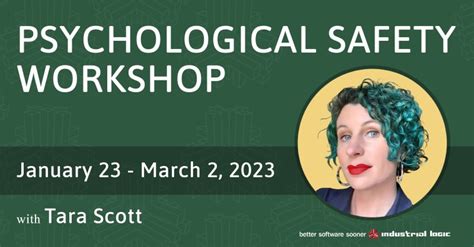 Actionable Psychological Safety Workshop Industrial Logic Inc