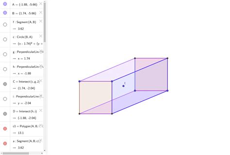 Prisma Rectangular Geogebra