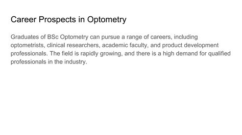 Bsc Optometry Pptx