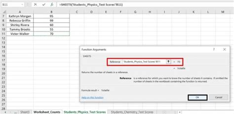 SHEETS Function Excel Formula Examples How To Use