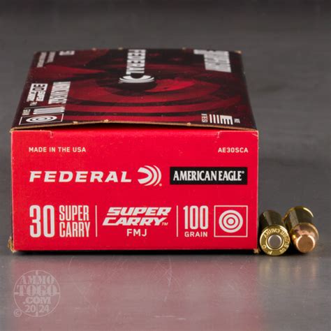 Cheap 30 Super Carry Ammo Bulk Federal Full Metal Jacket Fmj 1000