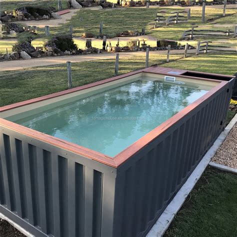 2024 New Arrival Magic House Shipping Container Pools Customizable Prefabricated Beach House