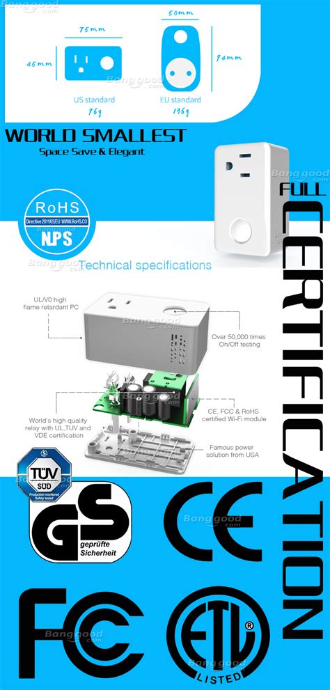 Broadlink Sp3 Spcc Contros Mini Wifi Smart Home Socket Timing Switch P Electronic Pro