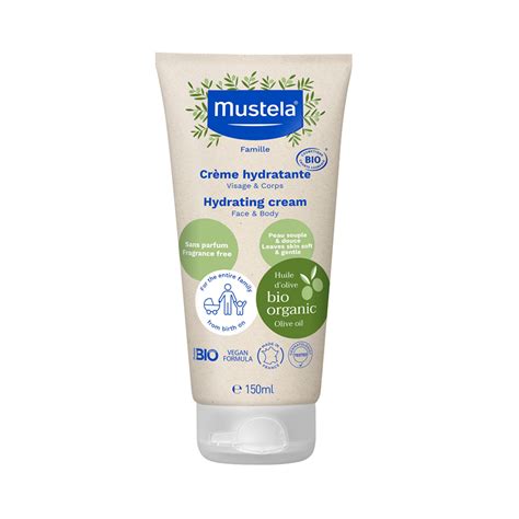 Mustela Organic Хидратиращ крем за лице и тяло 150 мл