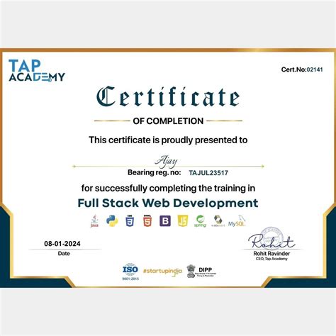 ajay avala on linkedin my java full stack web development course
