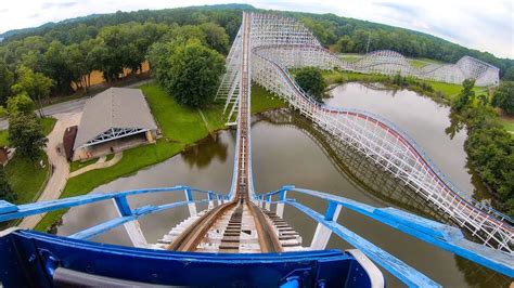 Great American Scream Machine Wooden Roller Coaster At Six Flags Over