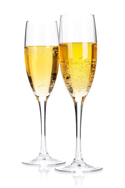 Premium Photo Two Champagne Glasses