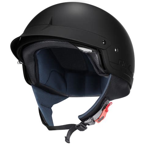 Glx M14 Cruiser Scooter Motorcycle Half Helmet With Retractable Visor
