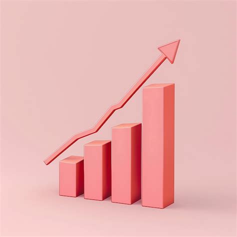 A Red Arrow Pointing Up On A Graph That Says Quot Graph Quot Premium Ai Generated Image